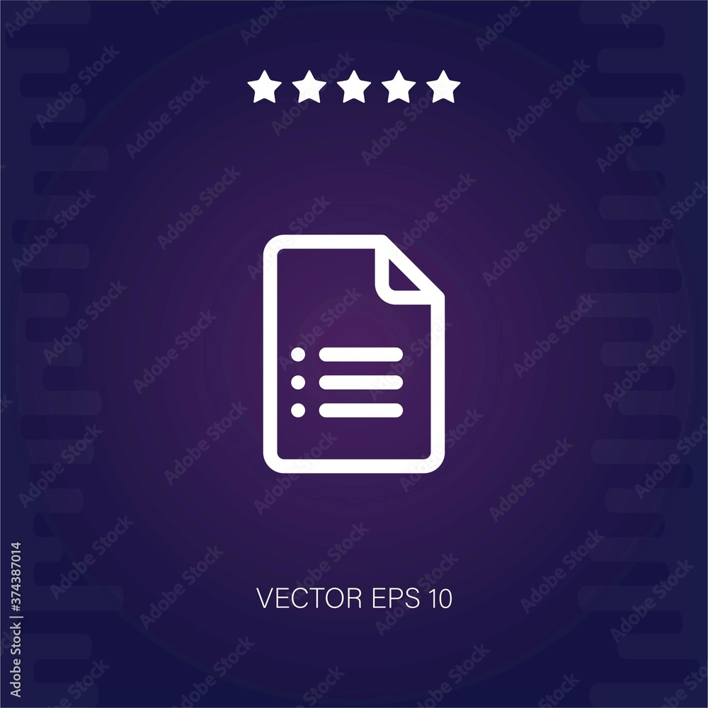 google forms vector icon modern illustartion Stock Vector | Adobe Stock