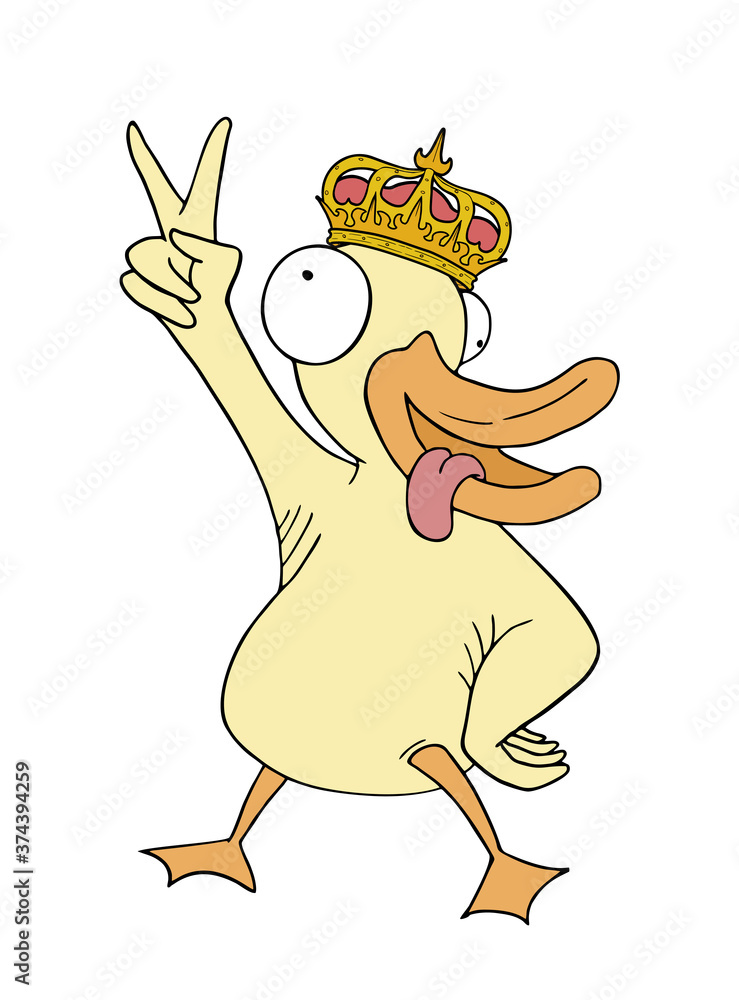 Poster Design of king duck illustration – Tableau | Europosters