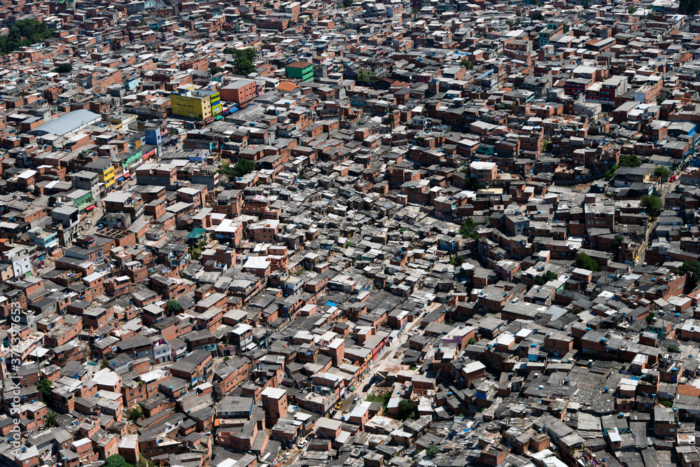 Vista aérea da favela de Paraisópolis Stock Photo | Adobe Stock