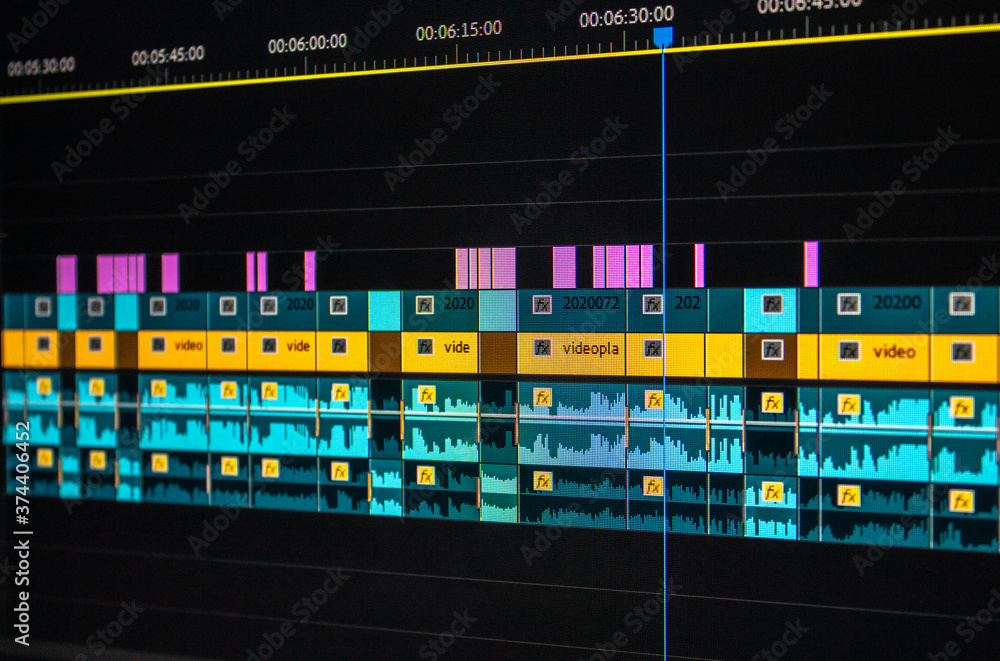 Video Editing Timeline Stock Photo | Adobe Stock