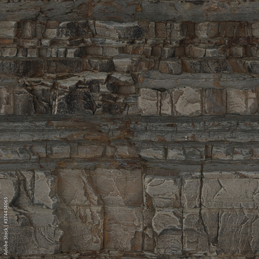 Rock Cliff Albedo map, diffuse map texture ilustração do Stock | Adobe ...