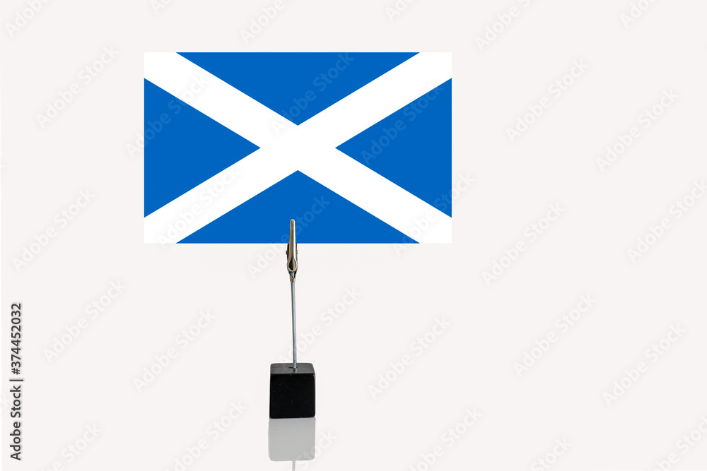 constitutional monarchy of Scotland miniature flag in cube base in ...