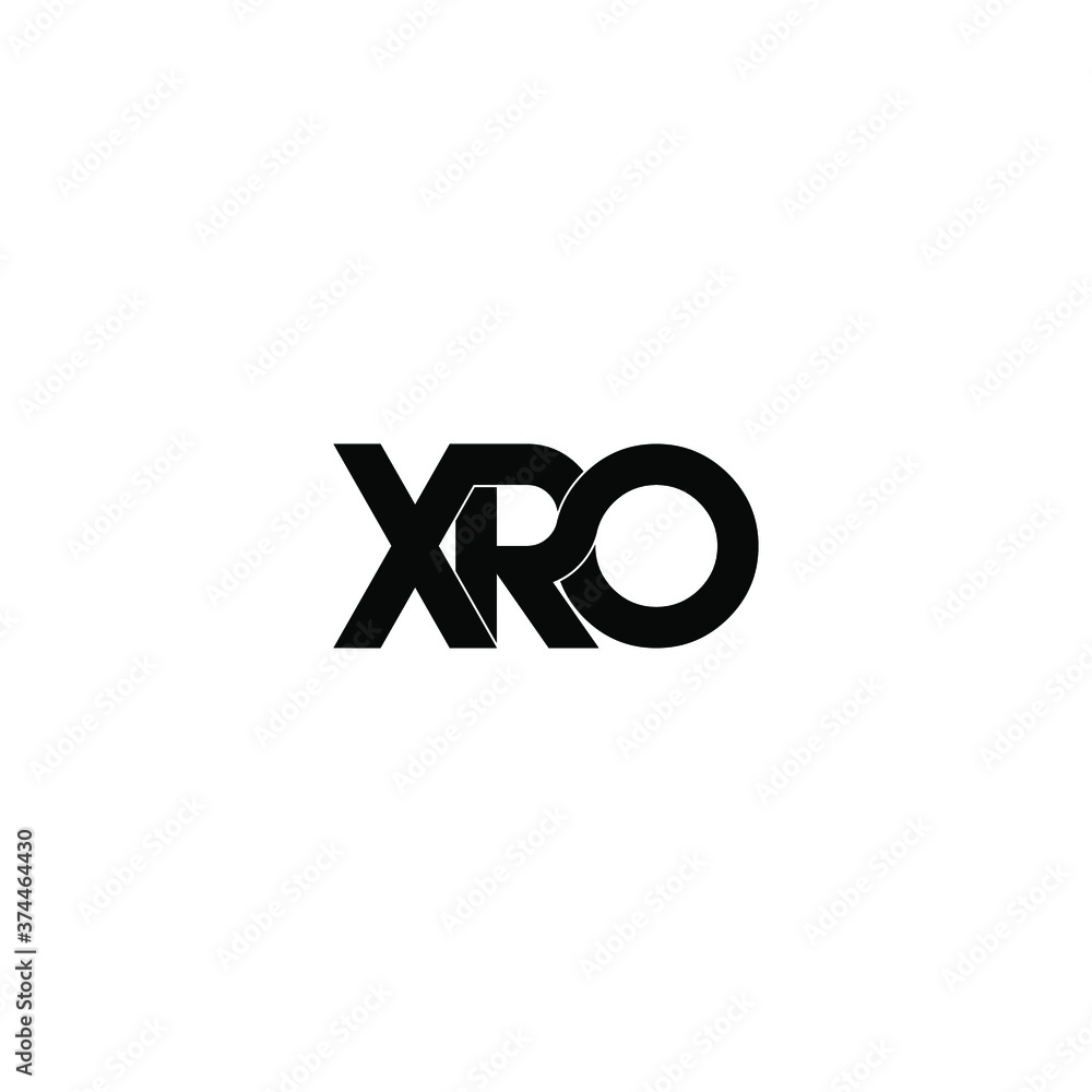 xro letter original monogram logo design Stock Vector | Adobe Stock