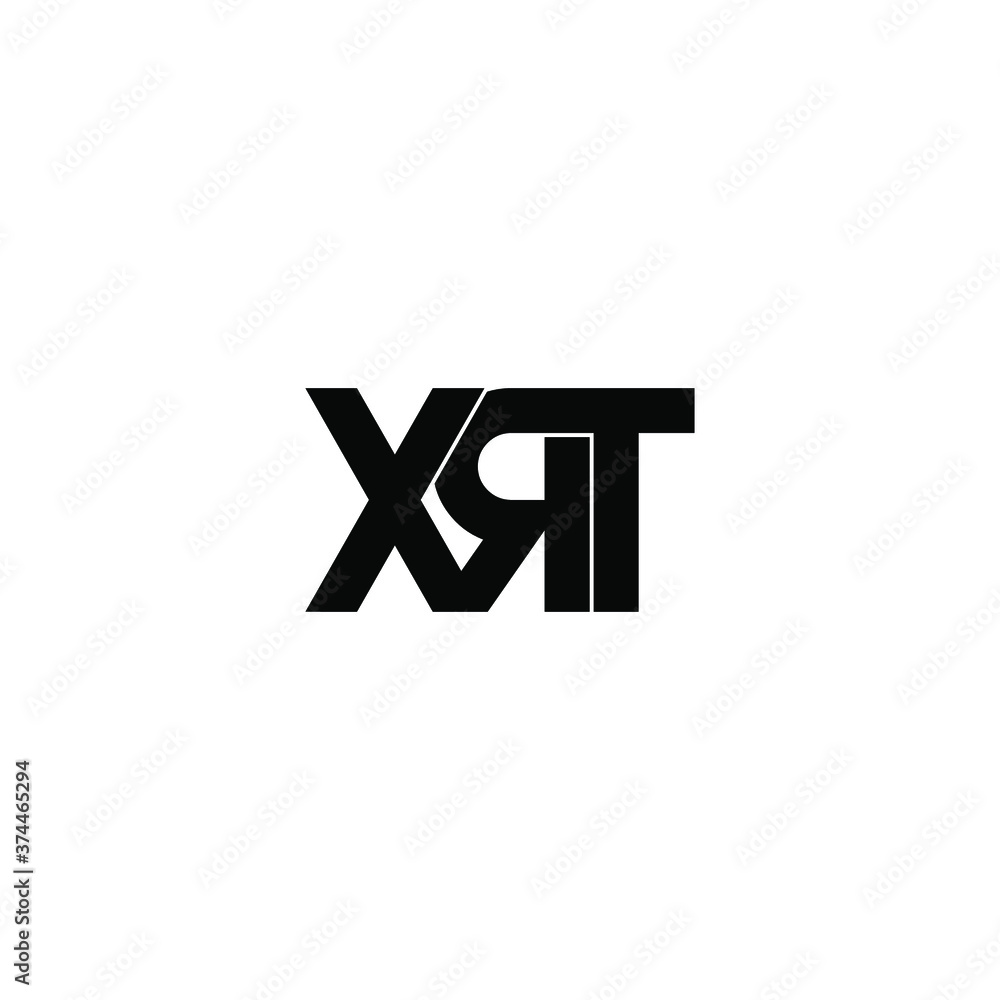 xrt letter original monogram logo design Stock Vector | Adobe Stock