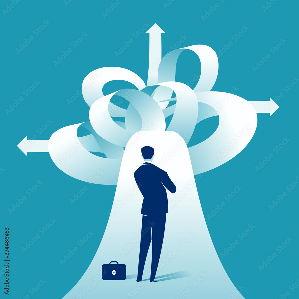 Choosing the right choice. The manager must decide which direction to ...