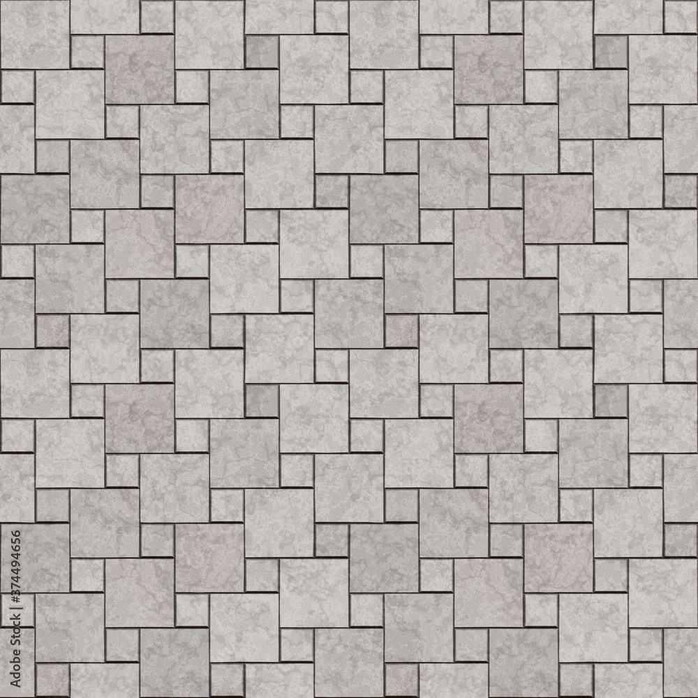 Seamless texture of paving stones. Gray tile background. Seamless ...