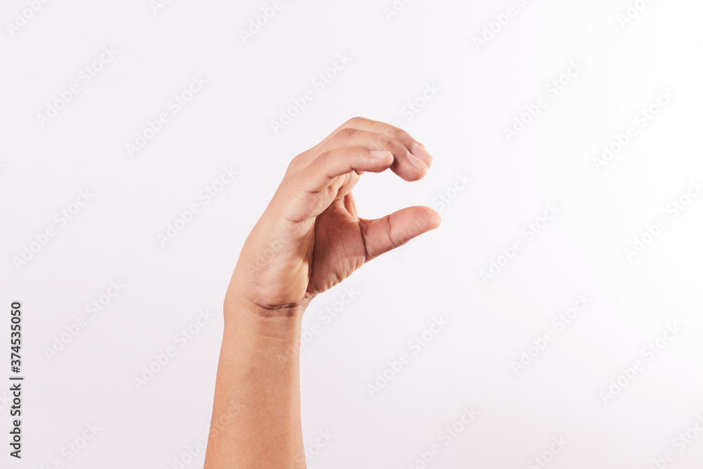 Letra C del abecedario de Lenguaje de señas de perú y américa. Manos de ...