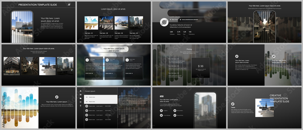 Vetor de Vector templates for website design, presentations, portfolio ...