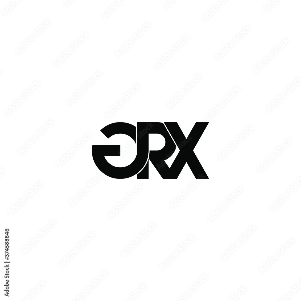 grx letter original monogram logo design Stock Vector | Adobe Stock