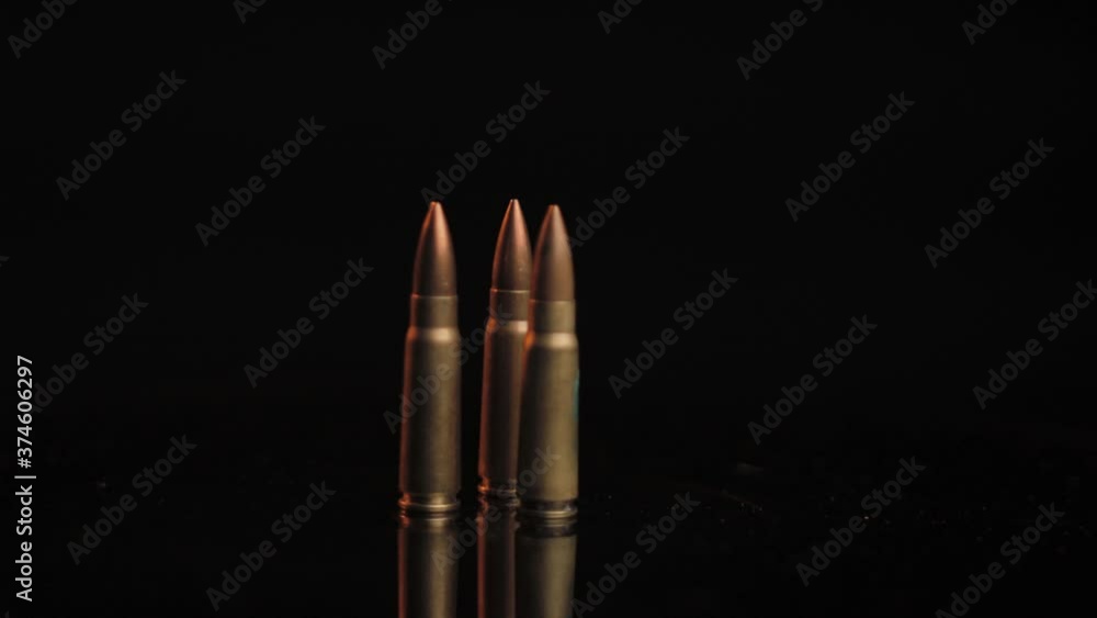 Three 7.62 mm Bullets For AK-47 Kalashnikov Automatic Machine Gun ...