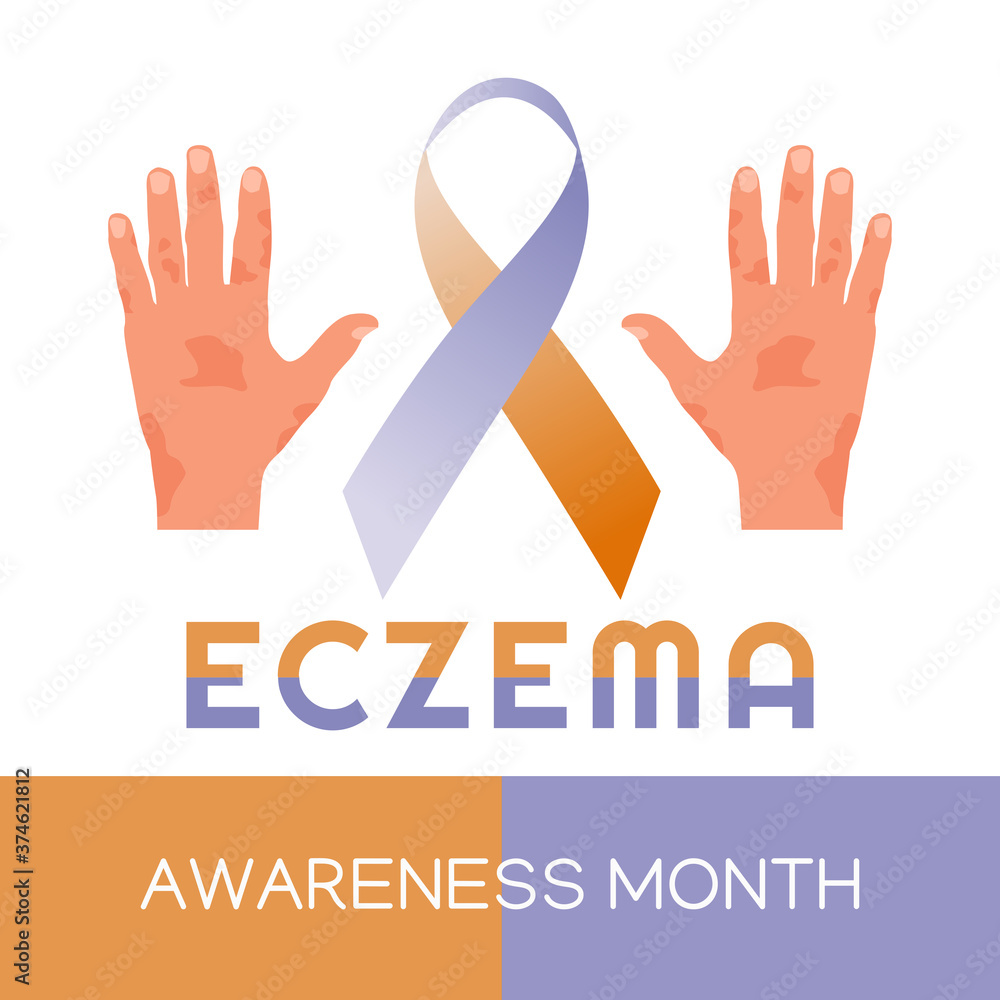 Vector graphic of Eczema awareness month good for Eczema awareness ...