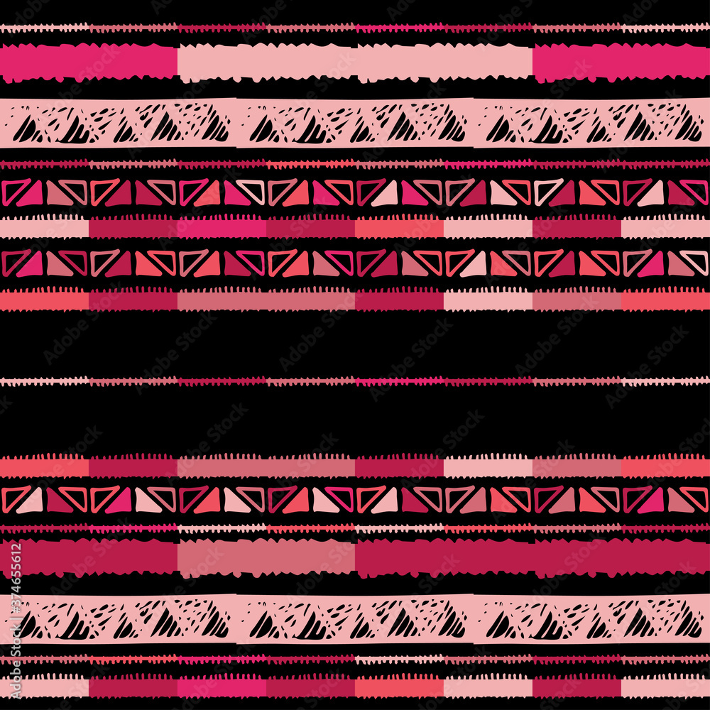 Ethnic seamless pattern in native style. Tribal vector seamless pattern ...