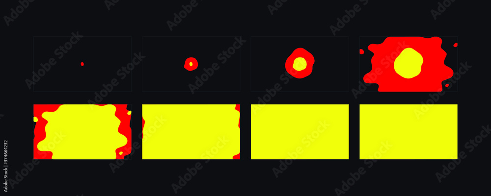 Fire transitions animation sprite sheet. Fire scene transitions effect ...