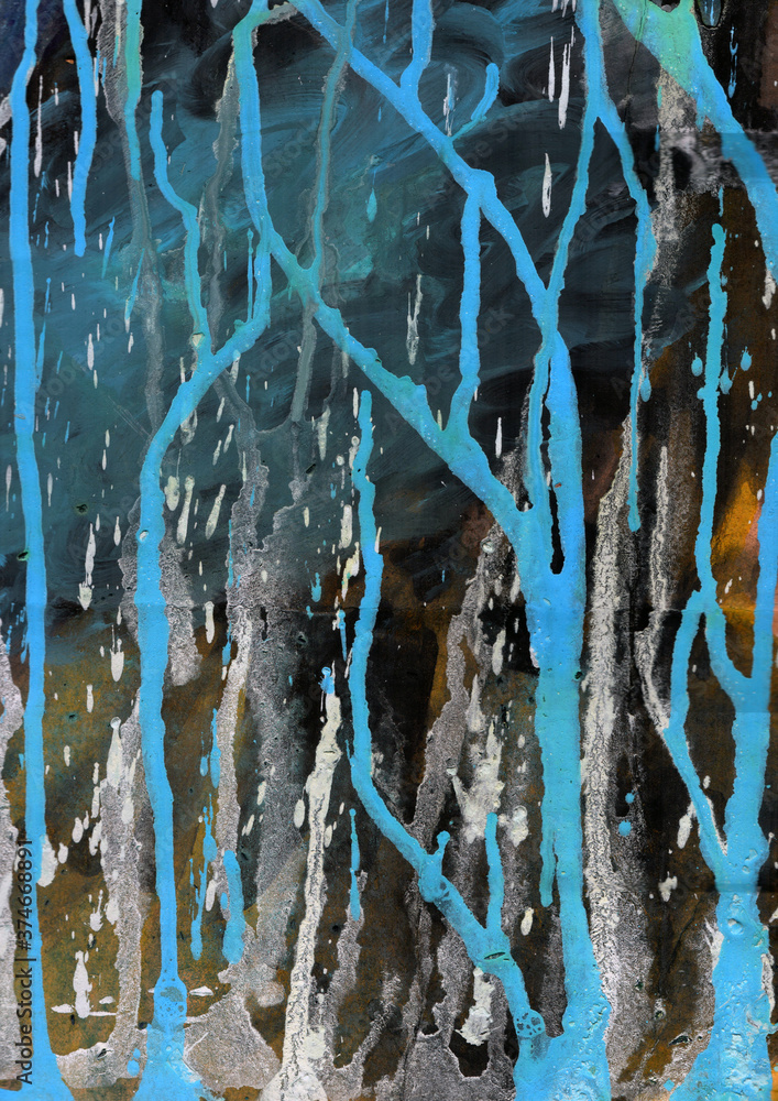 Stockfoto Fondo con ramificaciones lineales chorreado con pintura ...