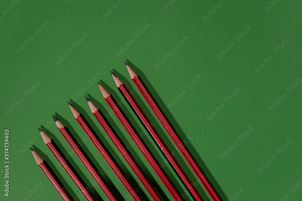 colored pencils concept art back to school, class time, school ...