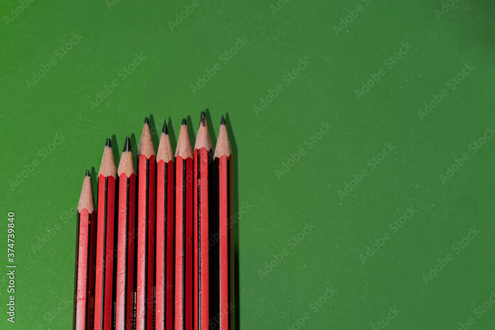 colored pencils concept art back to school, class time, school ...