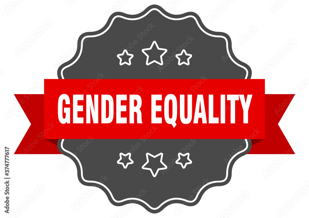 gender equality label. gender equality isolated seal. Sticker. sign ...