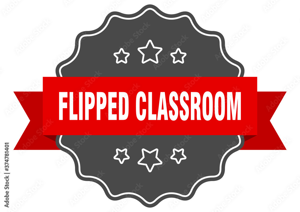 flipped classroom label. flipped classroom isolated seal. sticker. sign ...