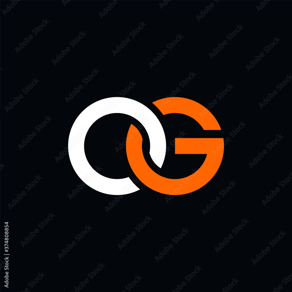 initial OG logo vector abstract Stock Vector | Adobe Stock