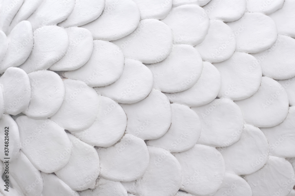 Abstract white serpent scale statue patterns texture for background ...