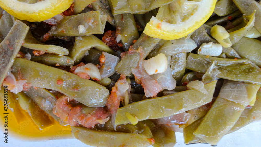 Healthy homemade traditional food Turkish traditional cuisine Green ...