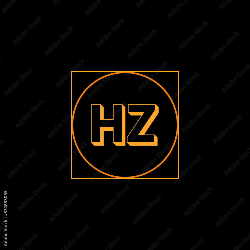 H Z joint letter logo abstract design Stock Vector | Adobe Stock