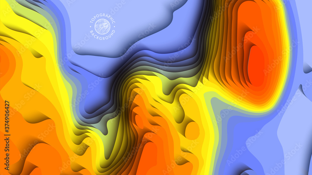 Temperature control gradient background. 3d art vector cutout ...
