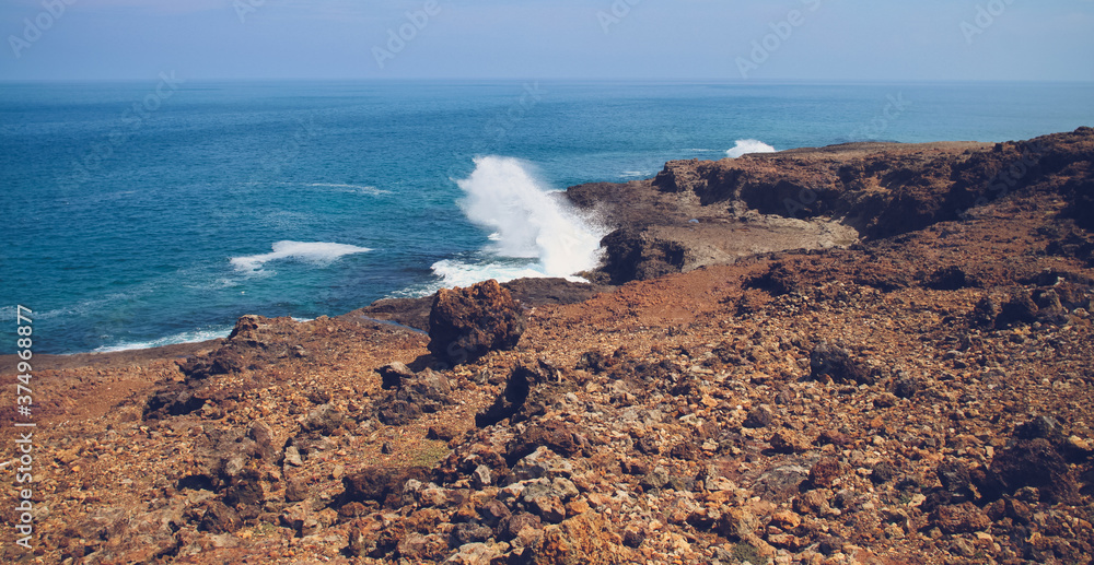 touring aruba in the caribbean natural pool and desert. exploring the ...