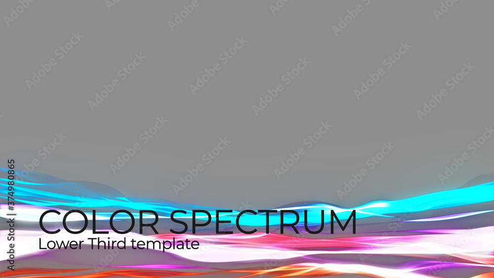 Color Spectrum Lower Third Stock Template | Adobe Stock