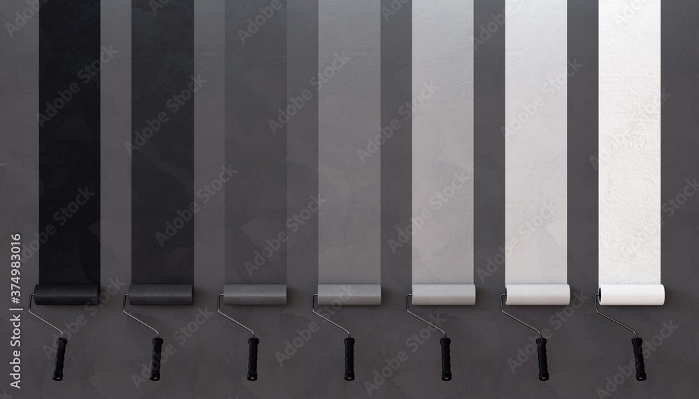 Samples of different shades of black and white. Stock Illustration ...