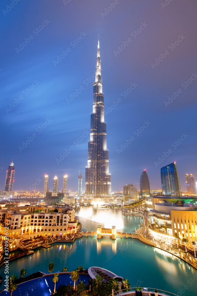 Burj Khalifa, the tallest man made structure in the world at 828 metres ...