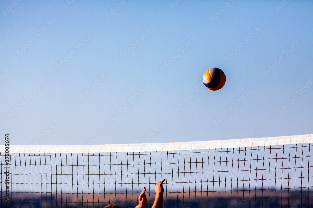 Playing beach ball Stock Photo | Adobe Stock