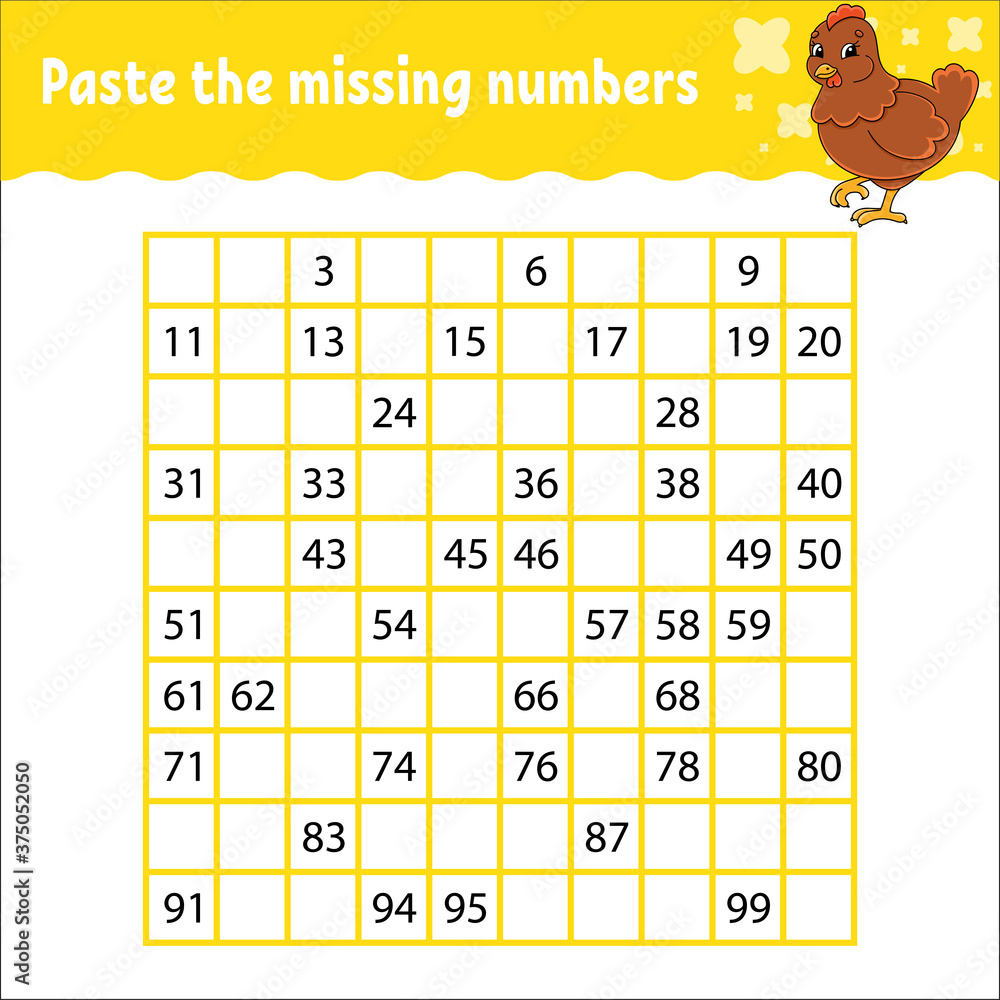 Paste The Missing Numbers From 1 To 100 Handwriting Practice Learning paste-the-missing-numbers-from-1-to-100-handwriting-practice-learning