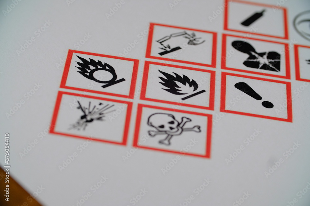 WHMIS 2015 SYMBOLS SKULL AND CROSSBONES EXPLODING BOMB FLAME OVER WHMIS 2015 SYMBOLS SKULL AND CROSSBONES EXPLODING BOMB FLAME OVER