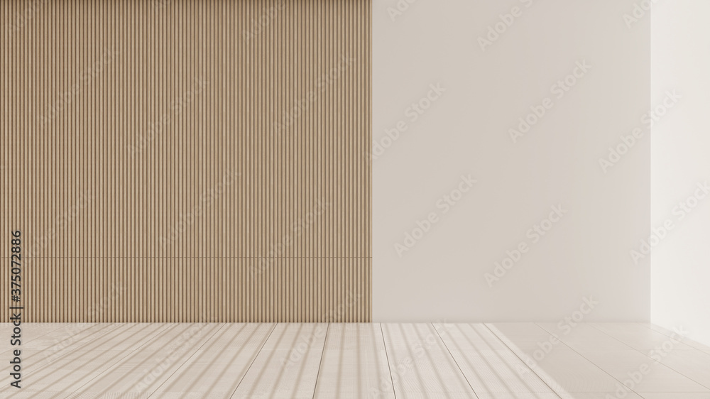 Empty room interior design, open space with marble tiled floor, white ...