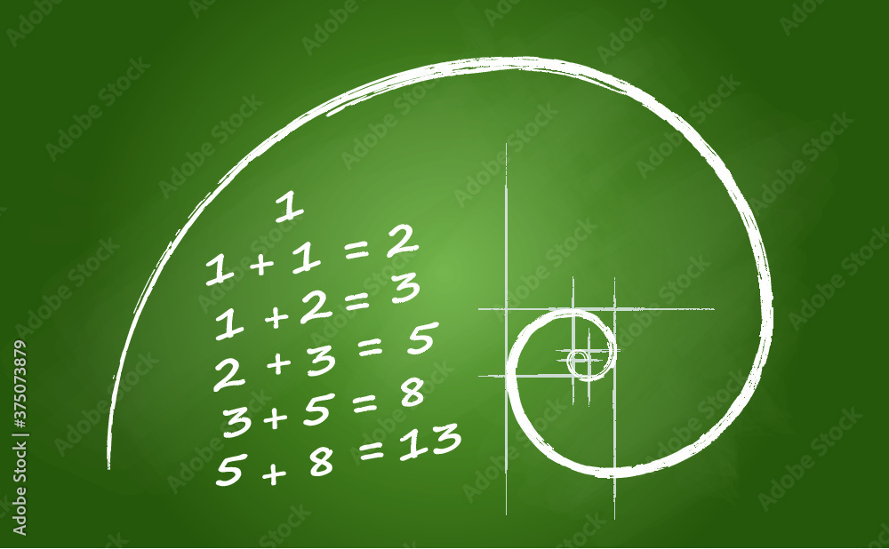Vetor de Leonardo da Vinci day. The golden ratio template spiral ...