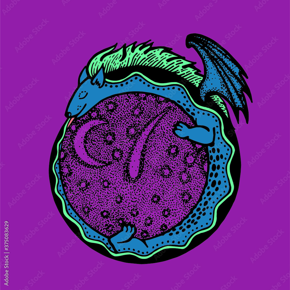 Ouroboros Infinity Symbol Stock Vector | Adobe Stock