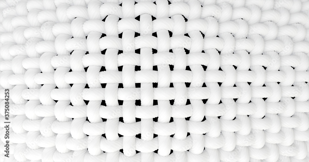 Close-up fabric fiber. Fibers with a spiral surface And that surface is ...