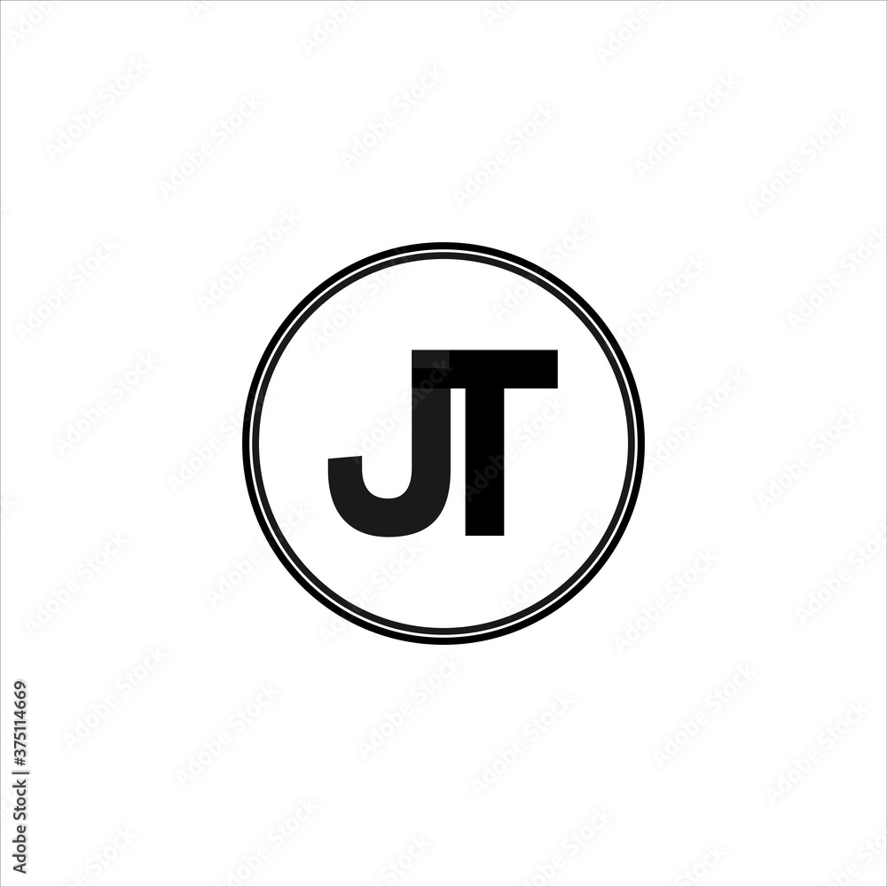 J T joint letter logo element design Stock Vector | Adobe Stock
