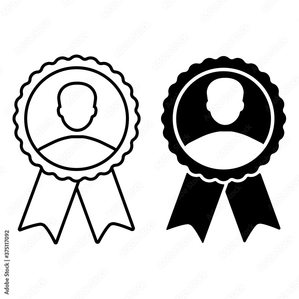 Ambassador icon vector set. Achievement illustration sign collection ...