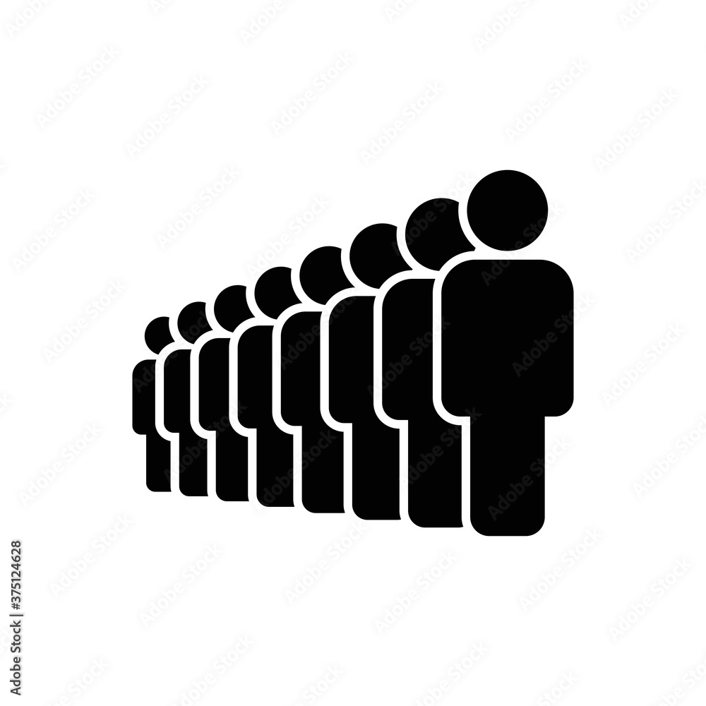 People vector icon. Person symbol. Work Group Team, Persons Crowd ...