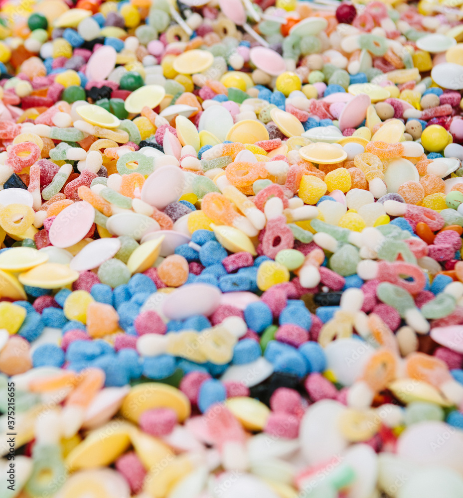 multicoloured candy background Stock Photo | Adobe Stock