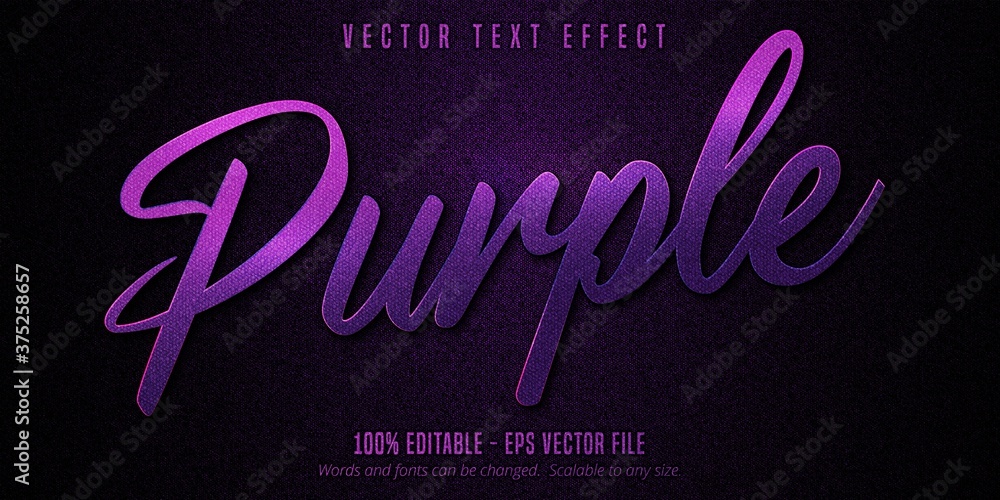 Luxury purple editable text effect on black canvas background Stock ...