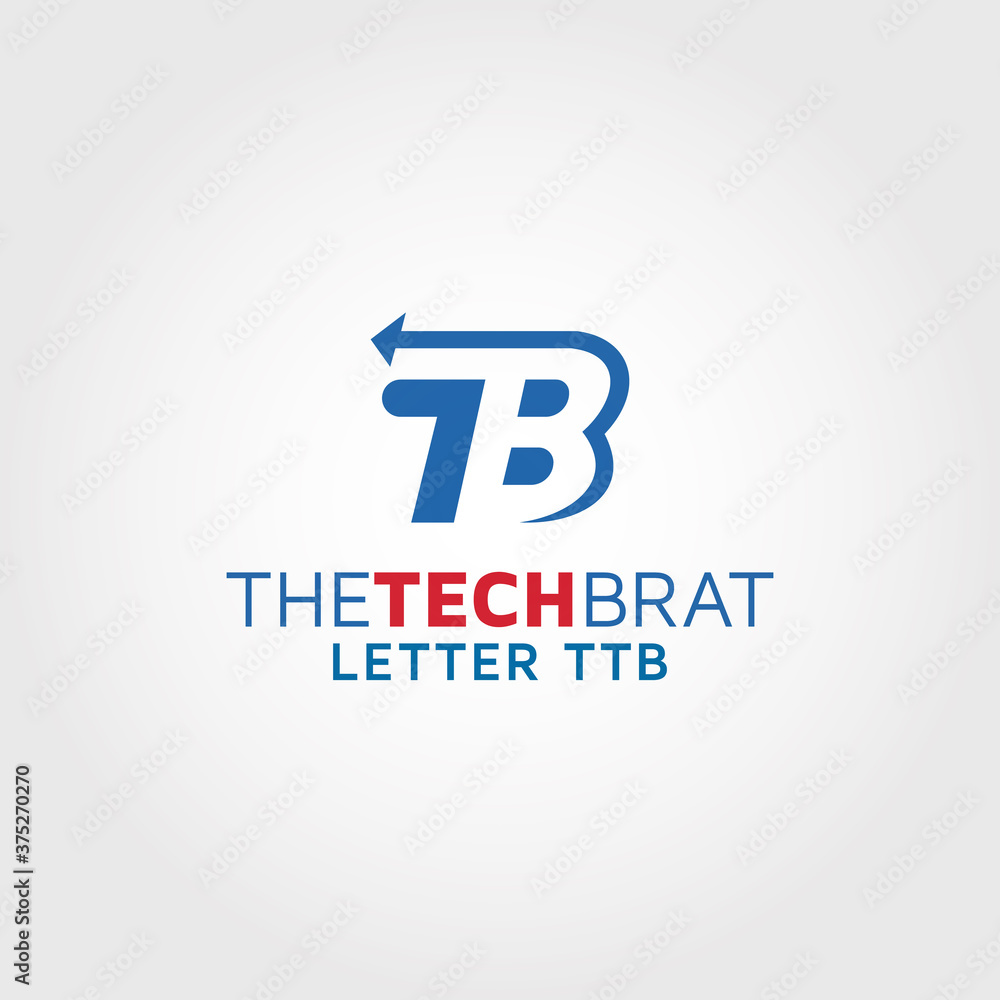 Initial TTB, Letter TTB logo template, #modern, #initials Stock Vector ...