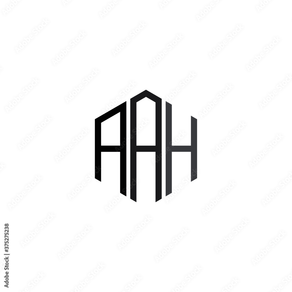 AAH,HAA,AHA Initial Logo Letter of Symbol Company. Modern template Flat ...