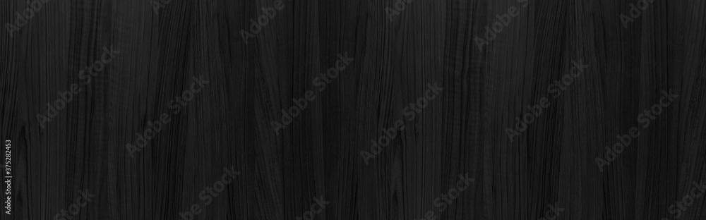 Panorama of Wood plank black timber texture background.Vintage table ...