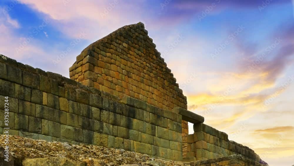 Magníficas ruinas Incas de Ingapirca en la provincia de Cañar, Ecuador ...