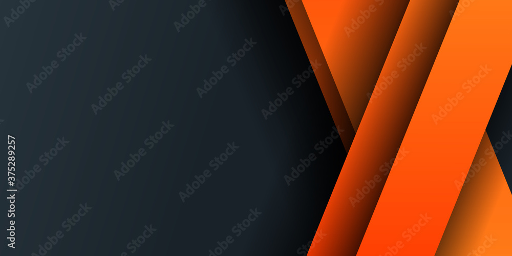 Abstract 3d orange background with blank space of paper layer Stock ...