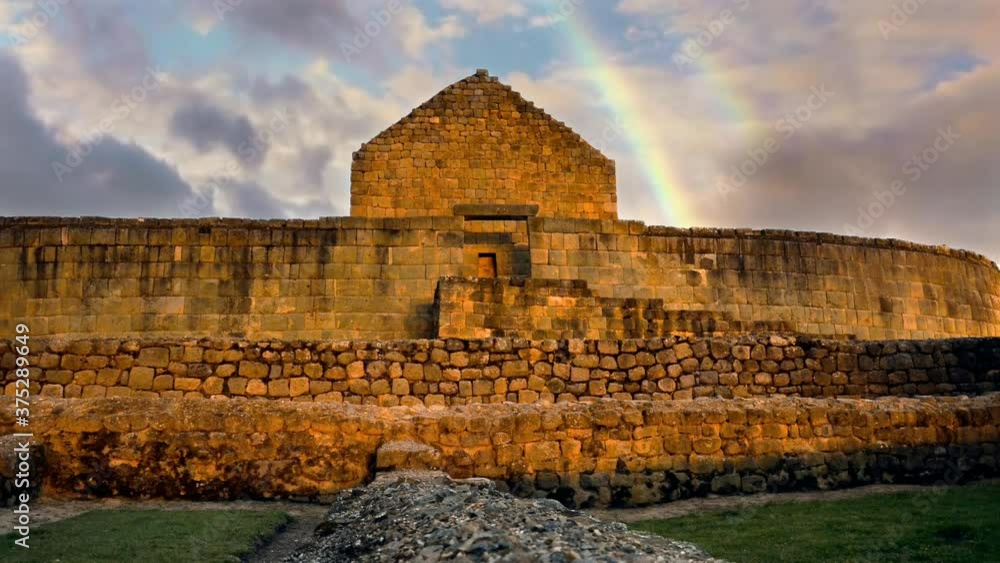 Magníficas ruinas Incas de Ingapirca en la provincia de Cañar, Ecuador ...