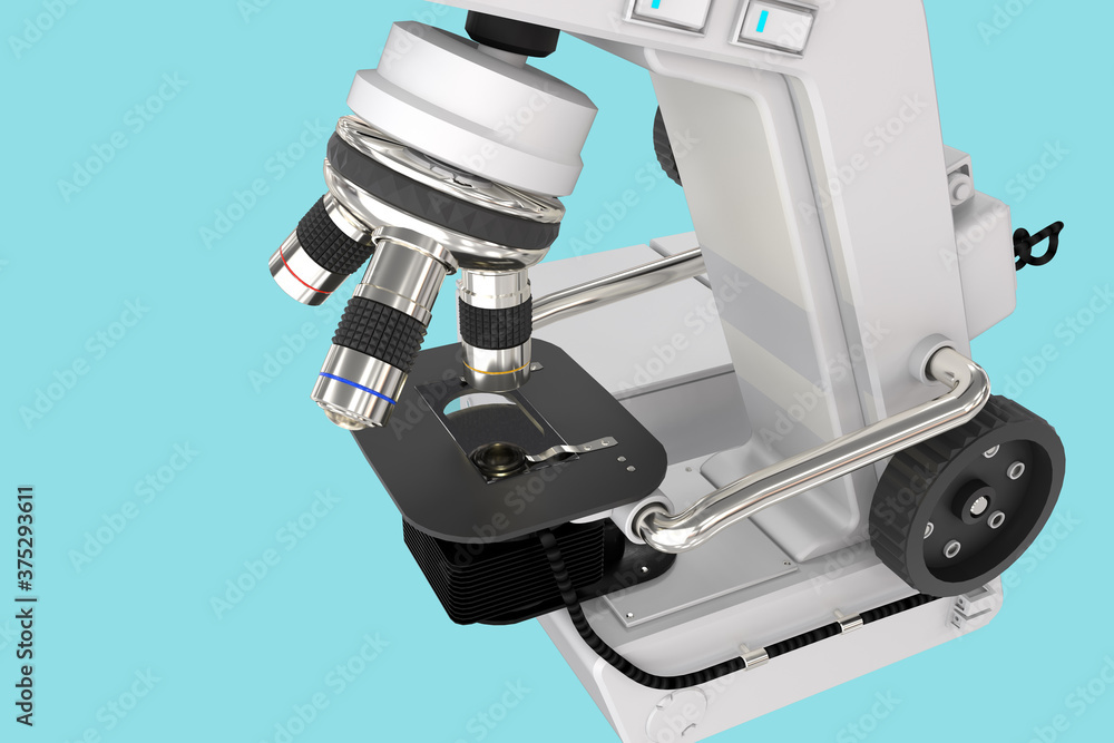 96 MPx high resolution renders of scientific microscope with fictional ...